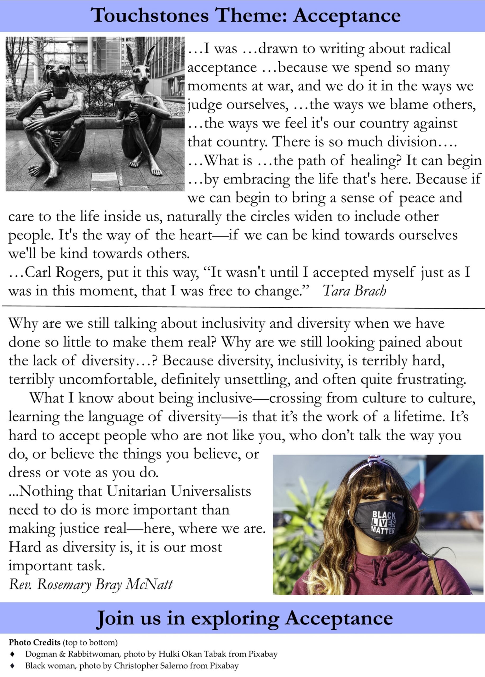 May 2021 Touchstones Theme: "Acceptance" - Auburn Unitarian ...