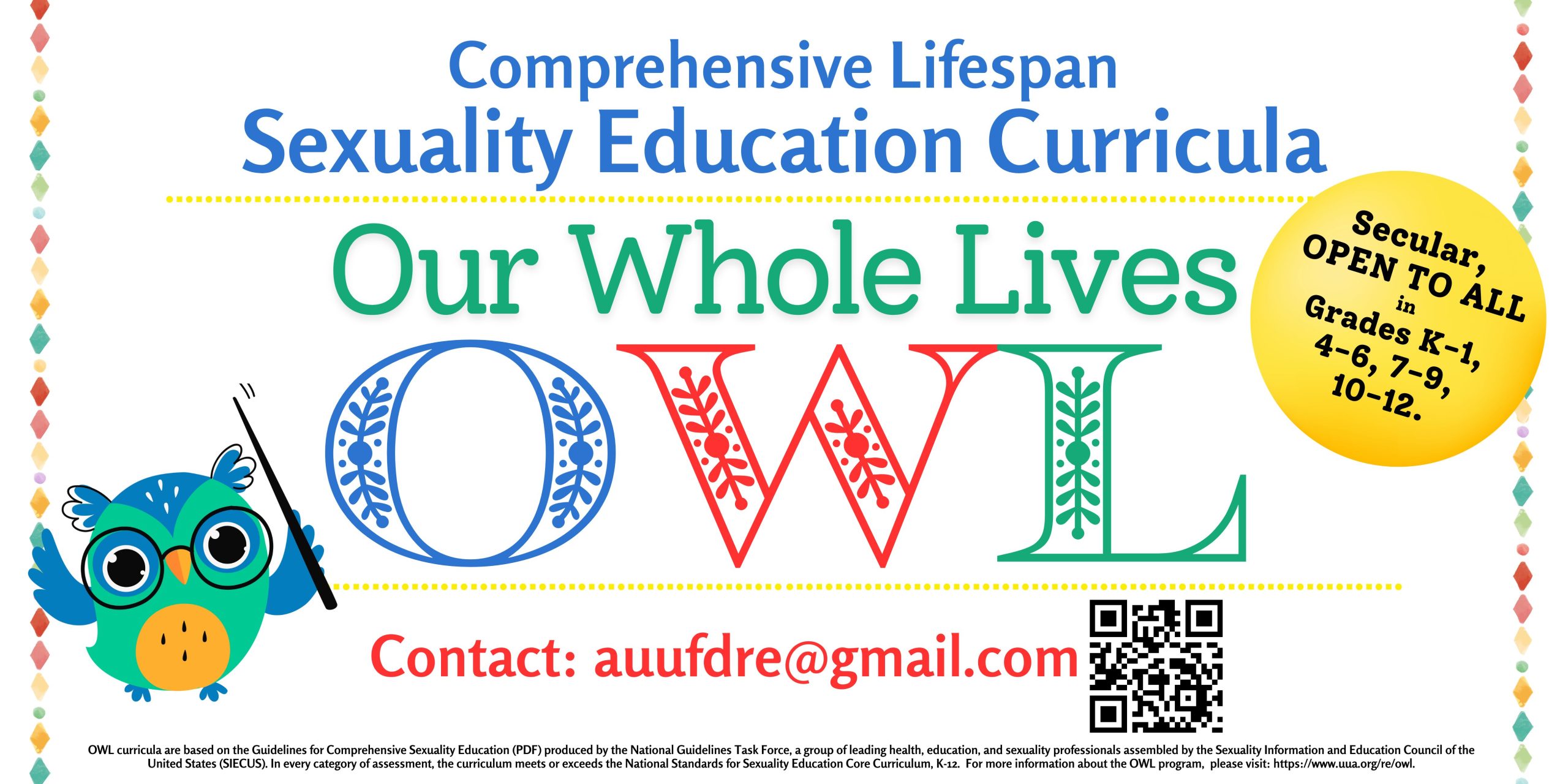 Our Whole Lives (OWL) - Auburn Unitarian Universalist Fellowship (AUUF)